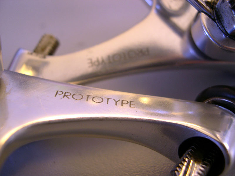 campagnolo delta brakes: Prototype Campagnolo Record dual pivot calipers