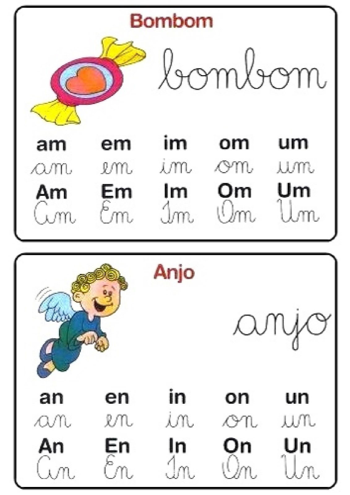 Sílabas Complexas Para Imprimir - BRAINCP