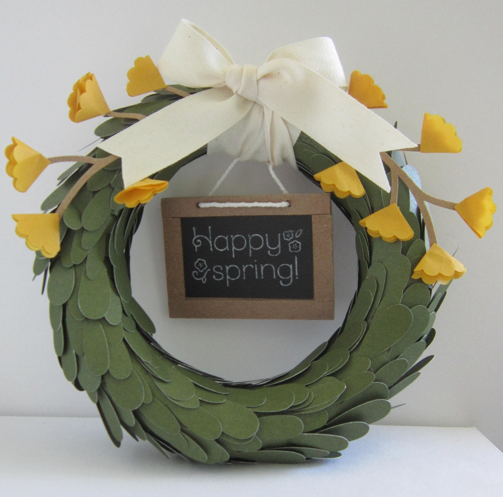 Krafting with Karen: April Paper Pumpkin Wreath