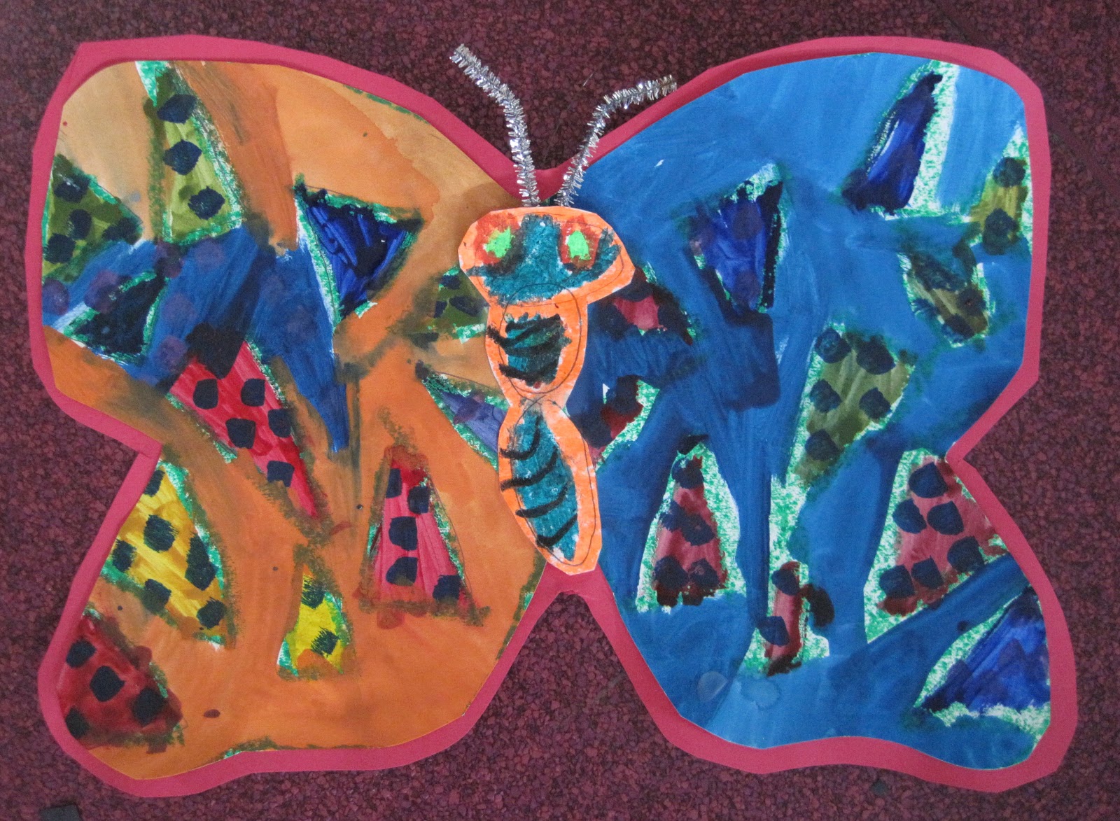 Symmetrical butterflies