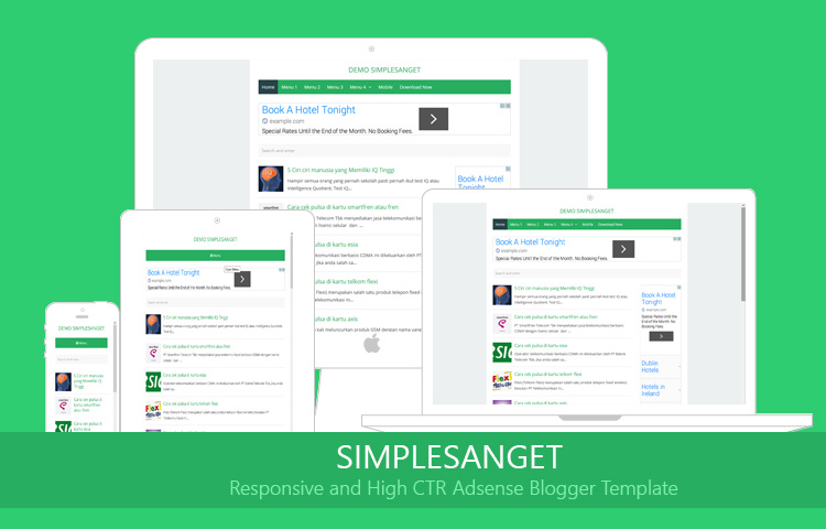 5 Blogger Templates Simple SEO Friendly, Fast Loading, And Responsive ...