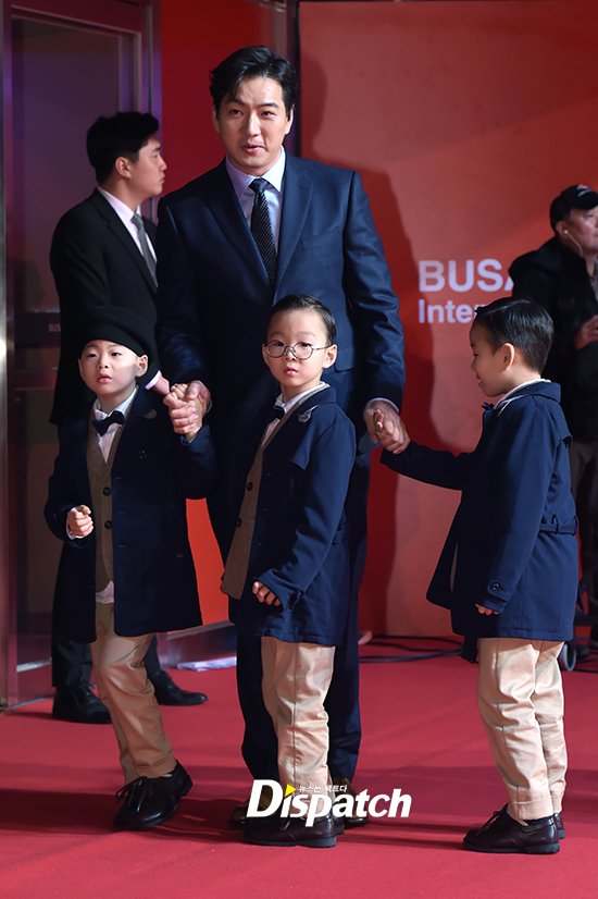 Song Il Guk's triplets attend the BIFF red carpet