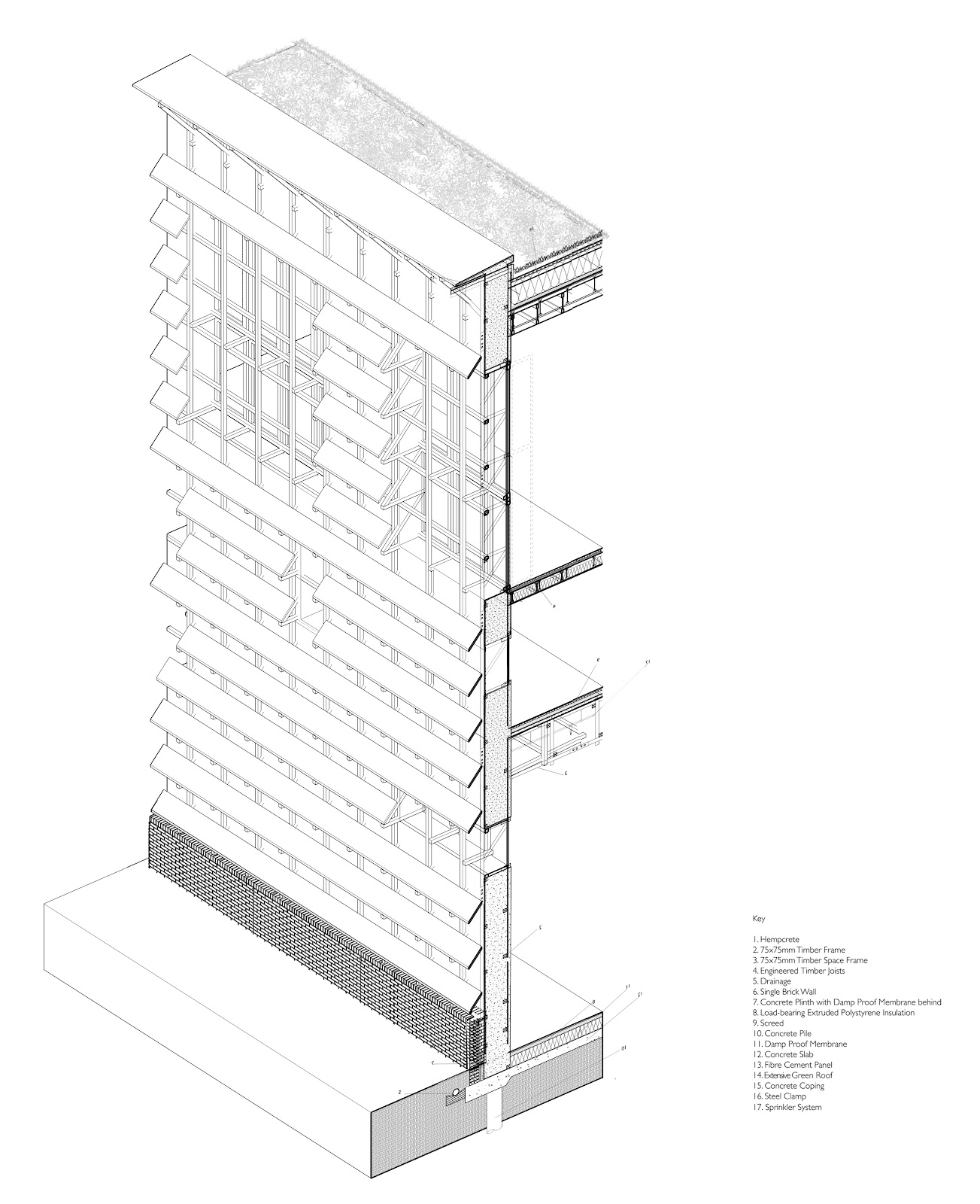 Josh Heasman: Architecture, Portfolio of Work: Axo Section