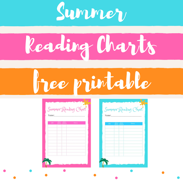 Summer Reading Charts for Kids - free printable |Keeping it Real