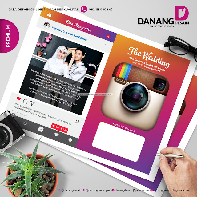 Contoh Desain Undangan Instagram - Contoh Desain Banner Spanduk