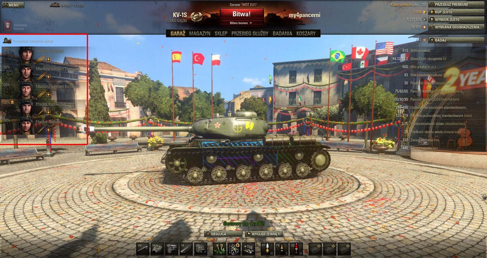 World of Tanks gramy - czołgi ZSRR dla początkujących: KV-1S z działem ...