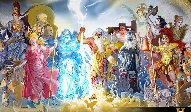 la mitología griega: Dioses, heroes y origenes del mundo