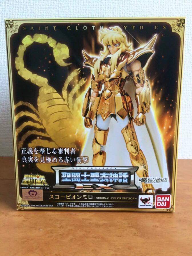 Caja de Milo de Escorpio Myth Cloth EX OCE - Saint Seiya