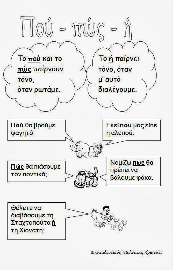 Γλώσσα Β' Δημοτικού 3η ενότητα (Στον κόσμο των κόμικς) - Γραμματική και ...