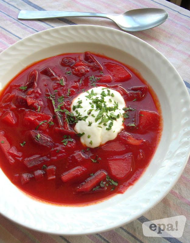 desayuno de domingo: Sopa de remolacha (casi Borsch)