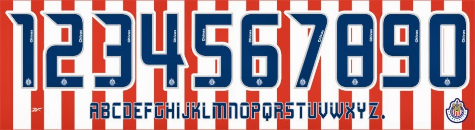 Chivas Guadalajara 2010-2011 tipografía