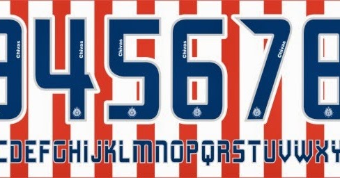 Diseños, vectores y más: Chivas Guadalajara 2010-2011 tipografía