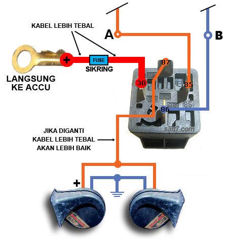 Cara Pasang Relay untuk Klakson Keong, Kapal .........