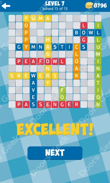 13 Word Connect Level 7 Answers ~ Doors Geek