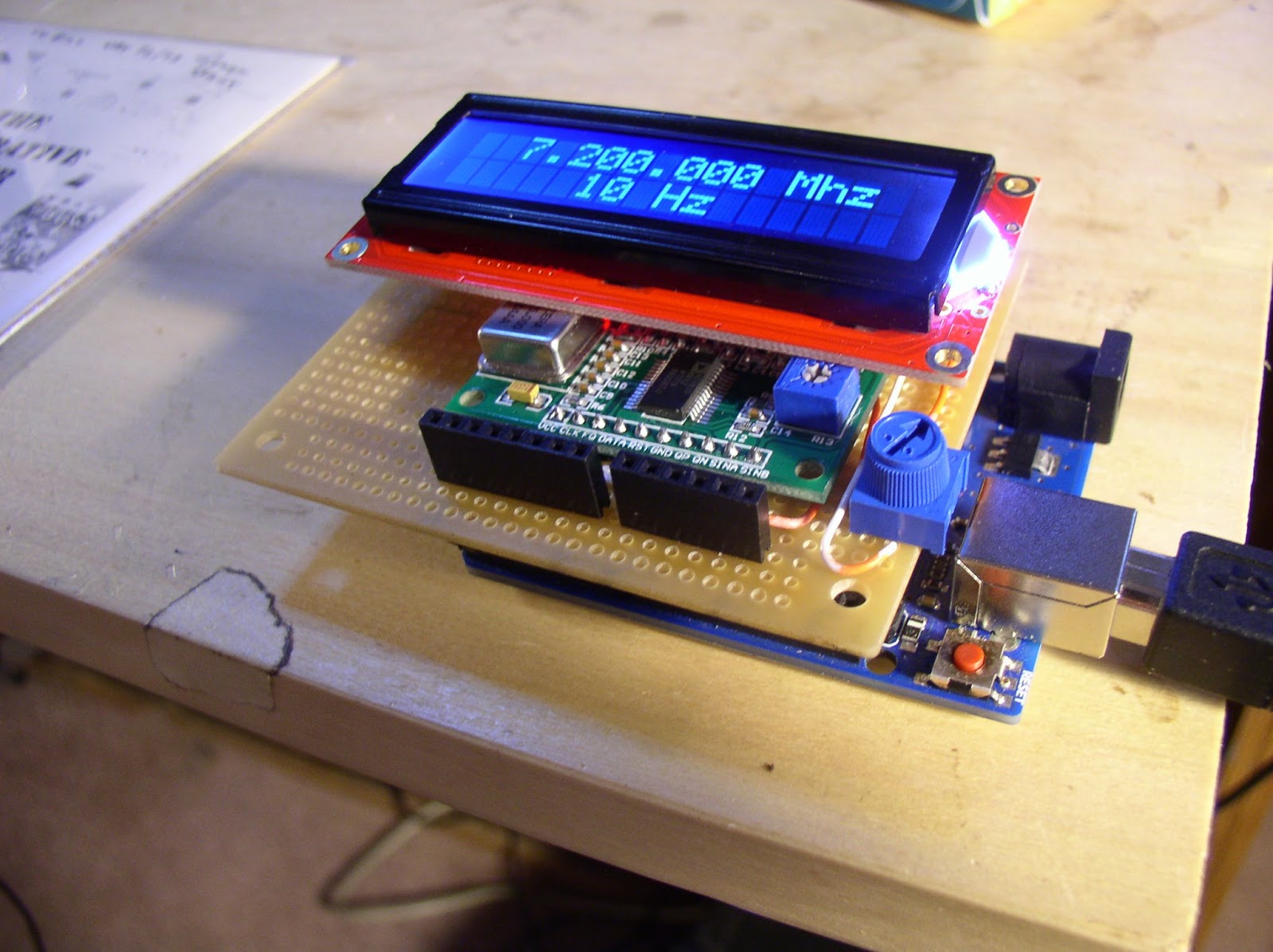 SolderSmoke Daily News: Stacked Shields -- My Arduino DDS LCD Sandwich