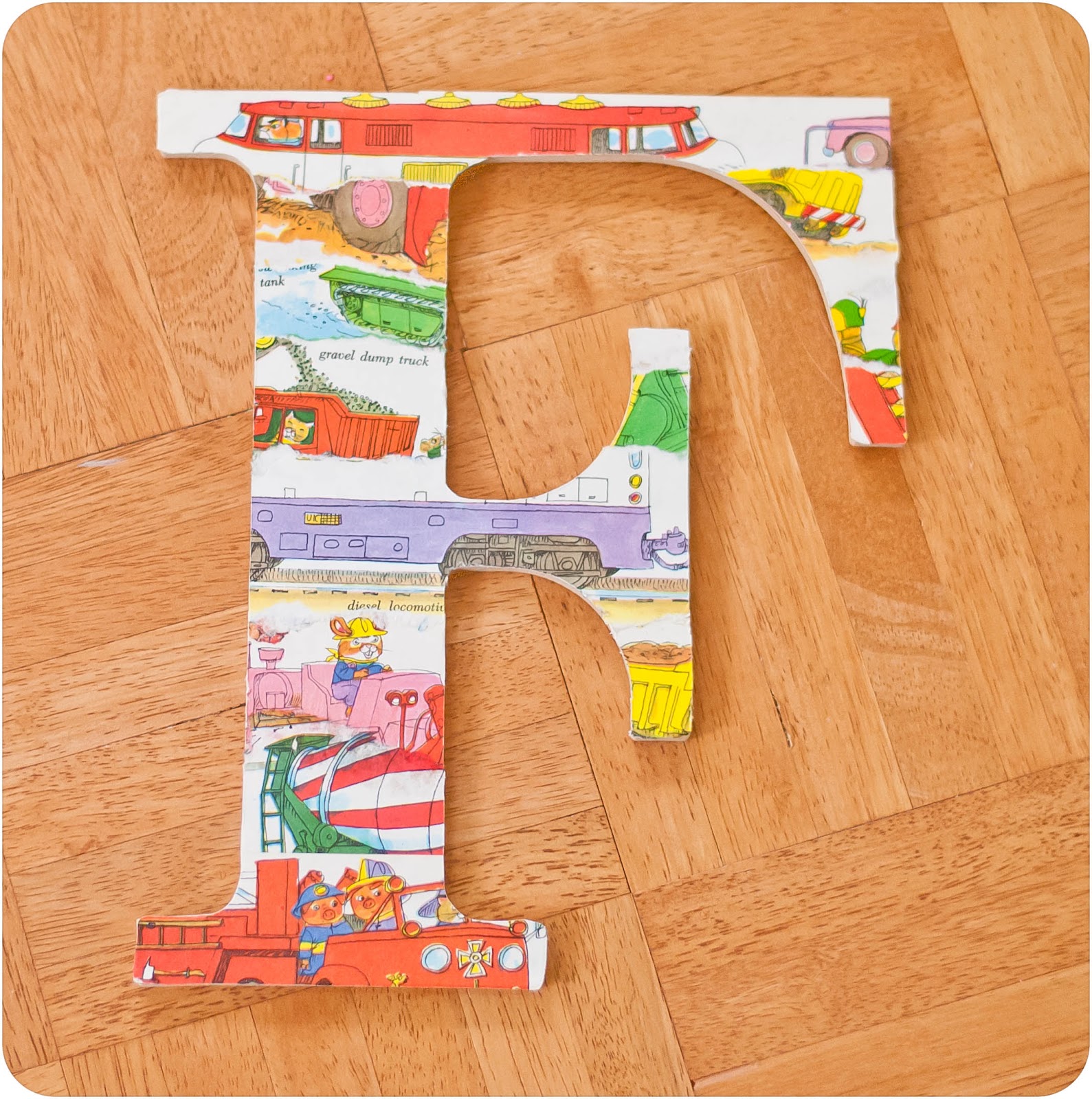 My Trash and Treasure: diy decorated letter