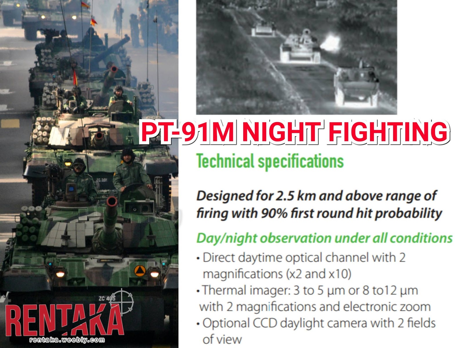 Malaysian Support The Troops: PT-91M Night Fighting Capability