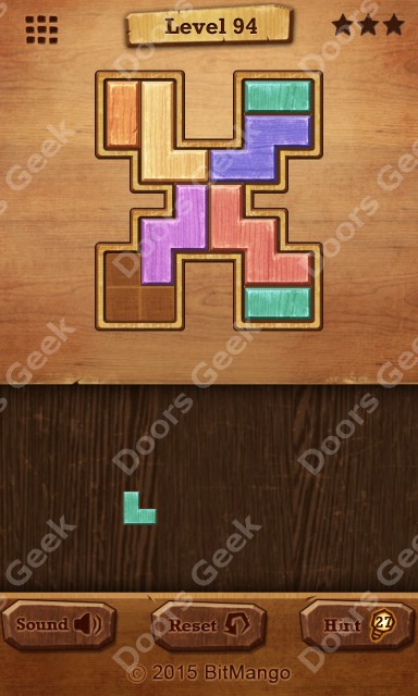 Wood Block Relax Level 94 Solution ~ Doors Geek