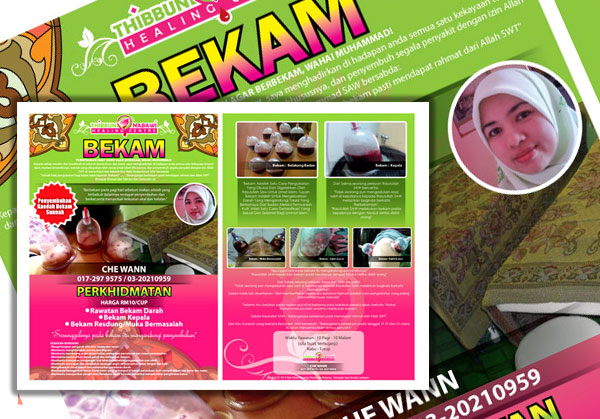 Design Grafik dan Percetakan: Design : Brochure/Flyers Bekam
