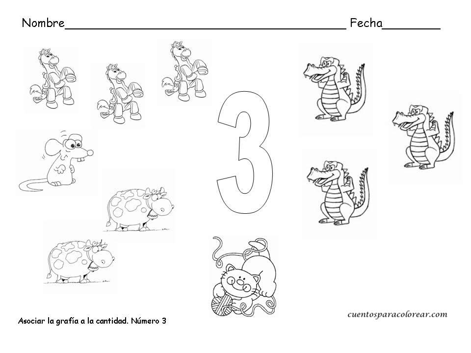 NUEVO BLOG: x1ed.blogspot.mx: El Número 3 (Fichas de Trabajo)