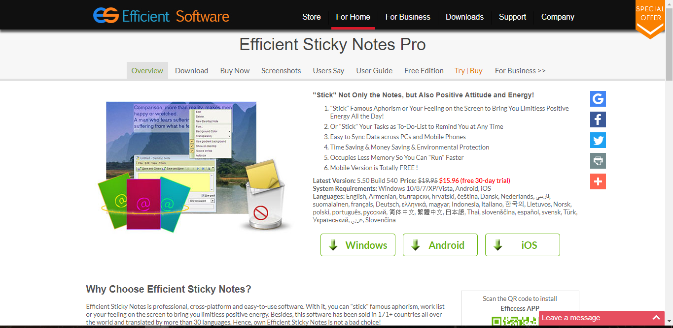 Download Efficient Sticky Notes Pro [for PC] (100% Giveaway with ...