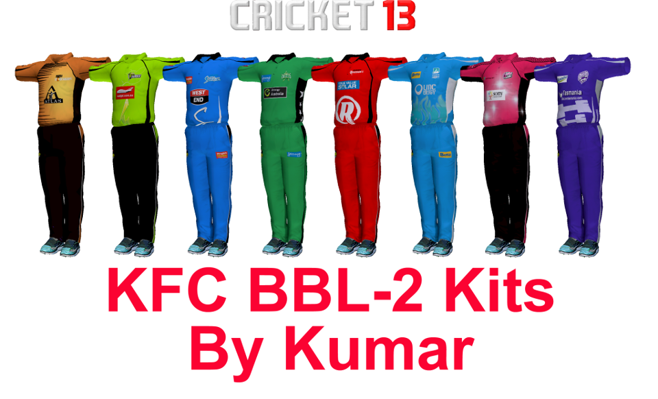 Cricket Patches: KFC BBL-2 Kits for EA Cricket 07