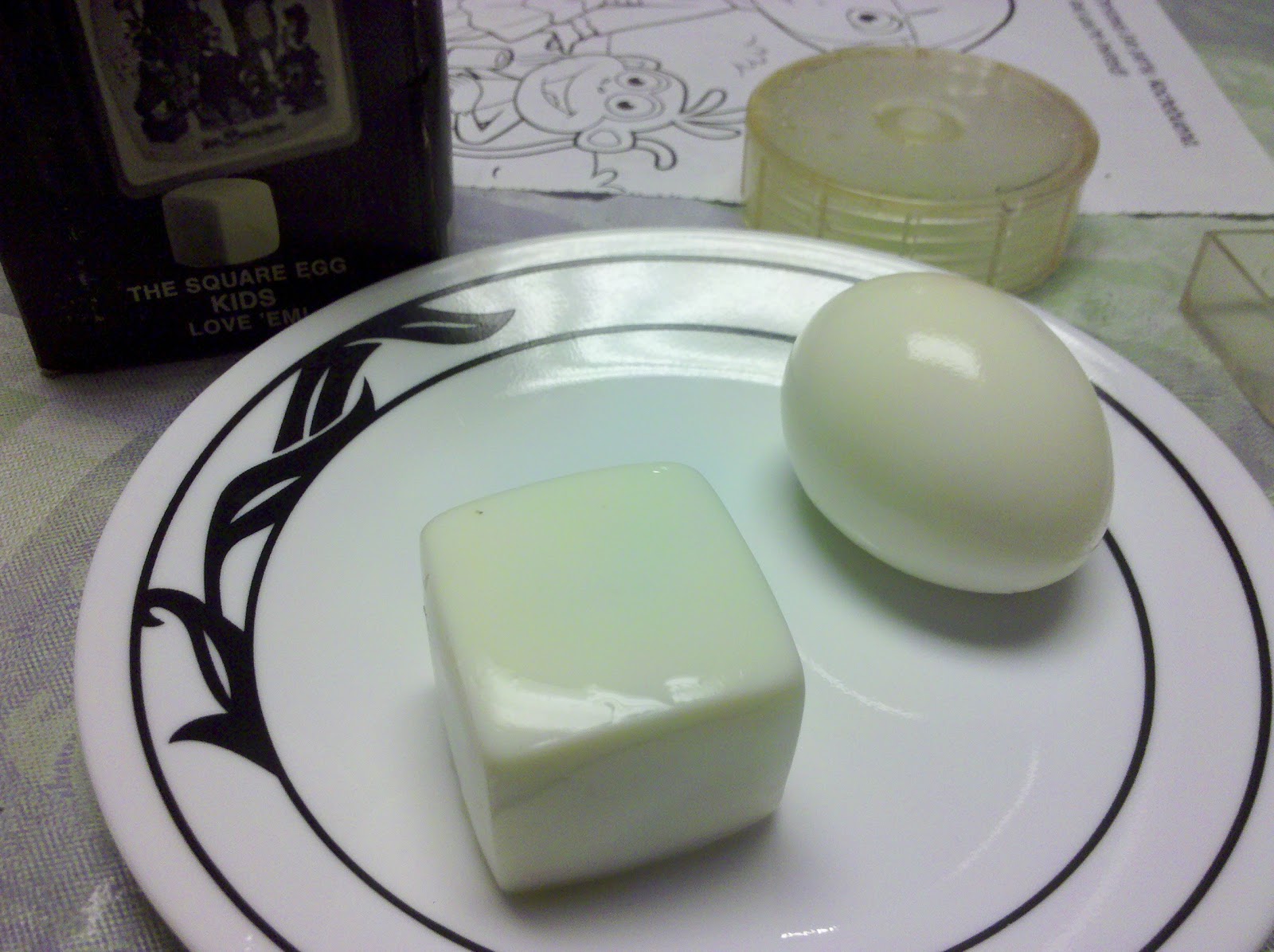 Where there had been darkness...: Hey, I finally used my square egg ...