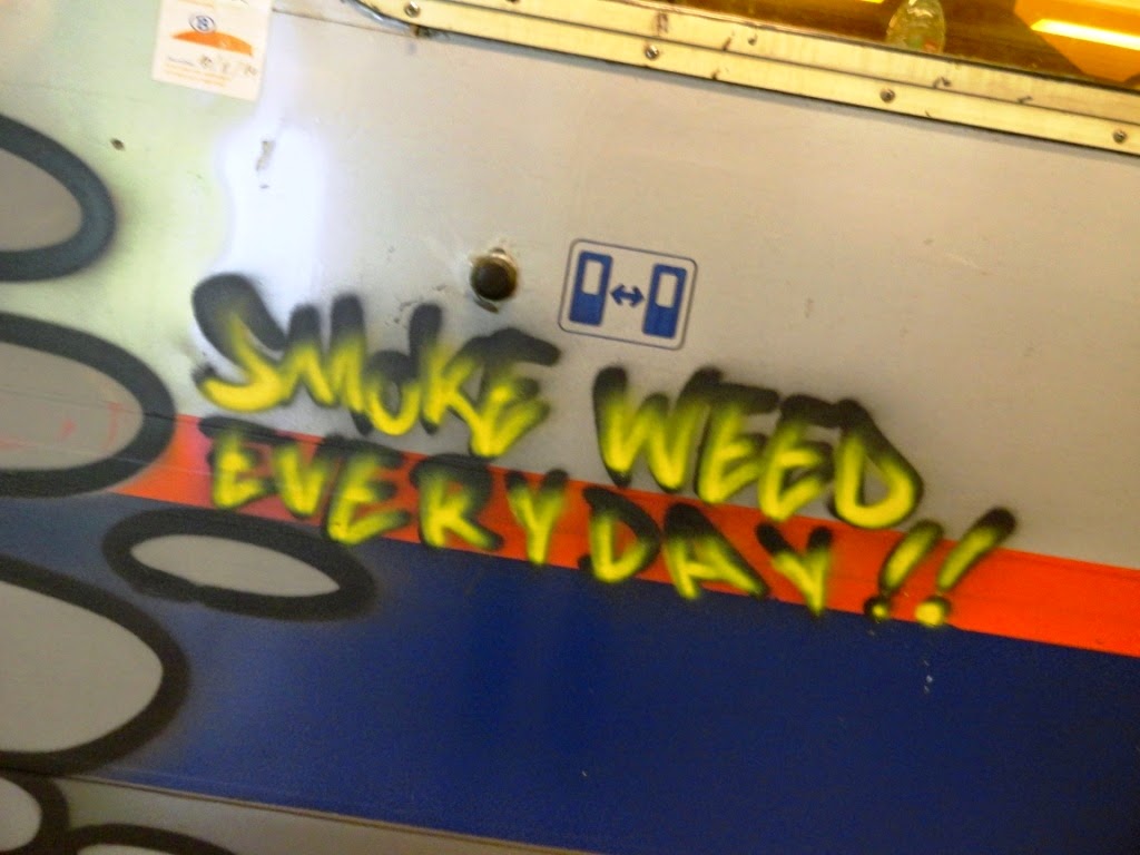 SMOKE WEED EVERYDAY Art on Train