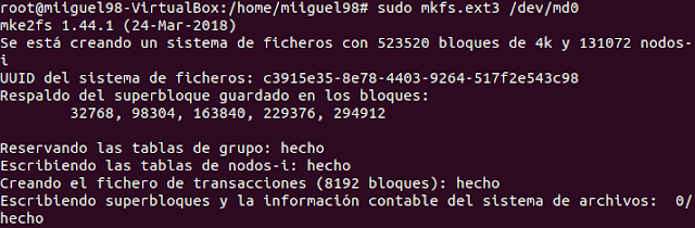 Cómo crear RAID 1 en Linux