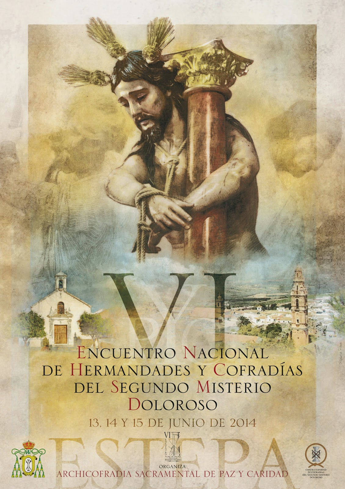 Rafael de Rueda arte cofrade: CARTEL ANUNCIADOR DEL VI ENCUENTRO ...