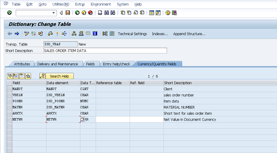 SAP TECH: Creating Transparent Transaction Table