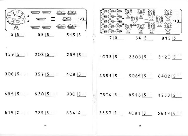 Fichas de Primaria: Divisiones