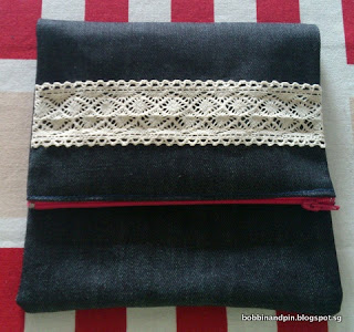 Let's make them: Denim Foldover Clutch Purse Tutorial