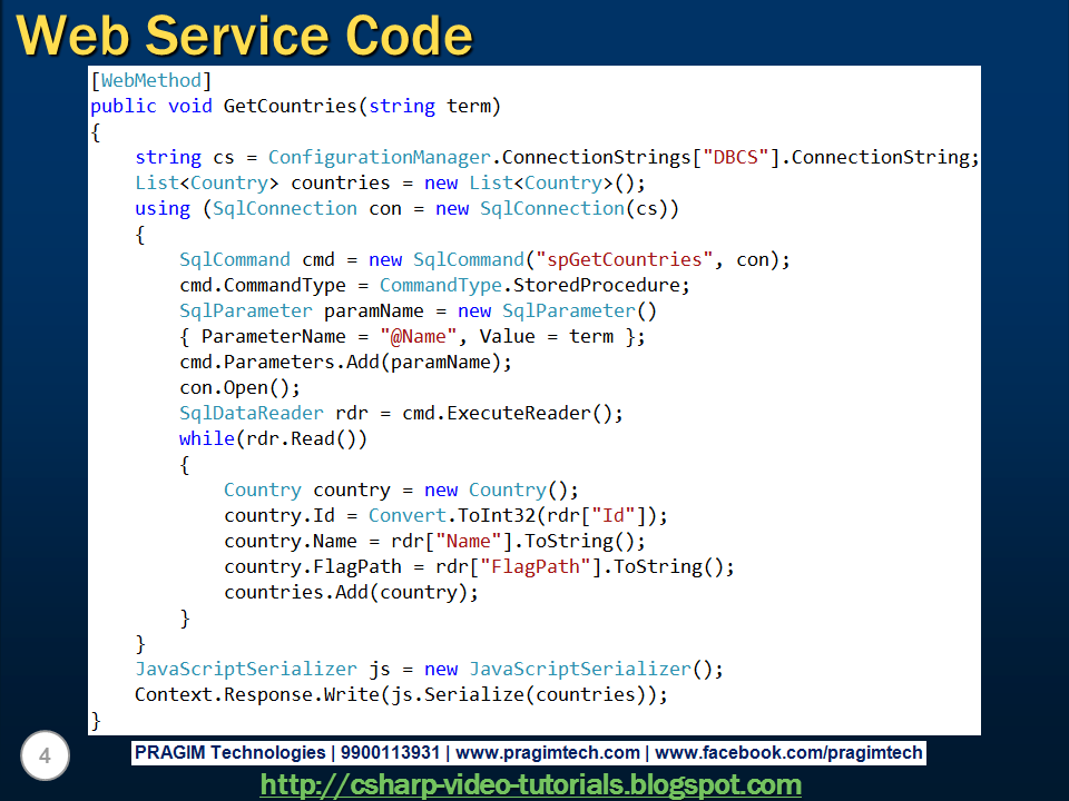 Sql Server Net And C Video Tutorial Jquery Autocomplete With Images And Text