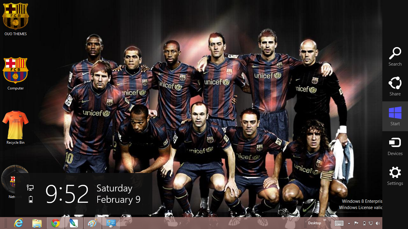 Barcelona Fc 2013 Theme For Windows 7 And 8 | Ouo Themes