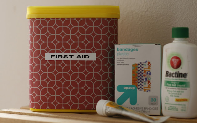 CocktailMom: Homemade First Aid Kit using Nesquik Container