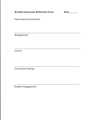 On the Road to Accomplished Teaching: Time for Teacher Self-Reflection
