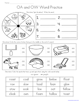Teachers R US: oa, ow Literacy Activities Bundle with Assessment