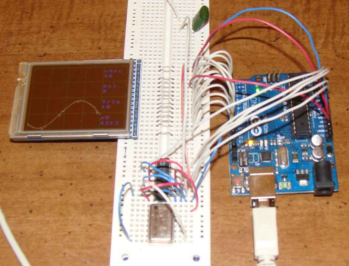 My Commentary and Technical help: Arduino 5MSPS Oscilloscope revisited.
