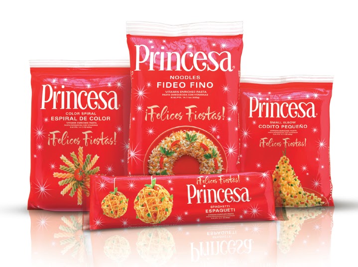 Pastas Princesa celebra la época con empaque navideño