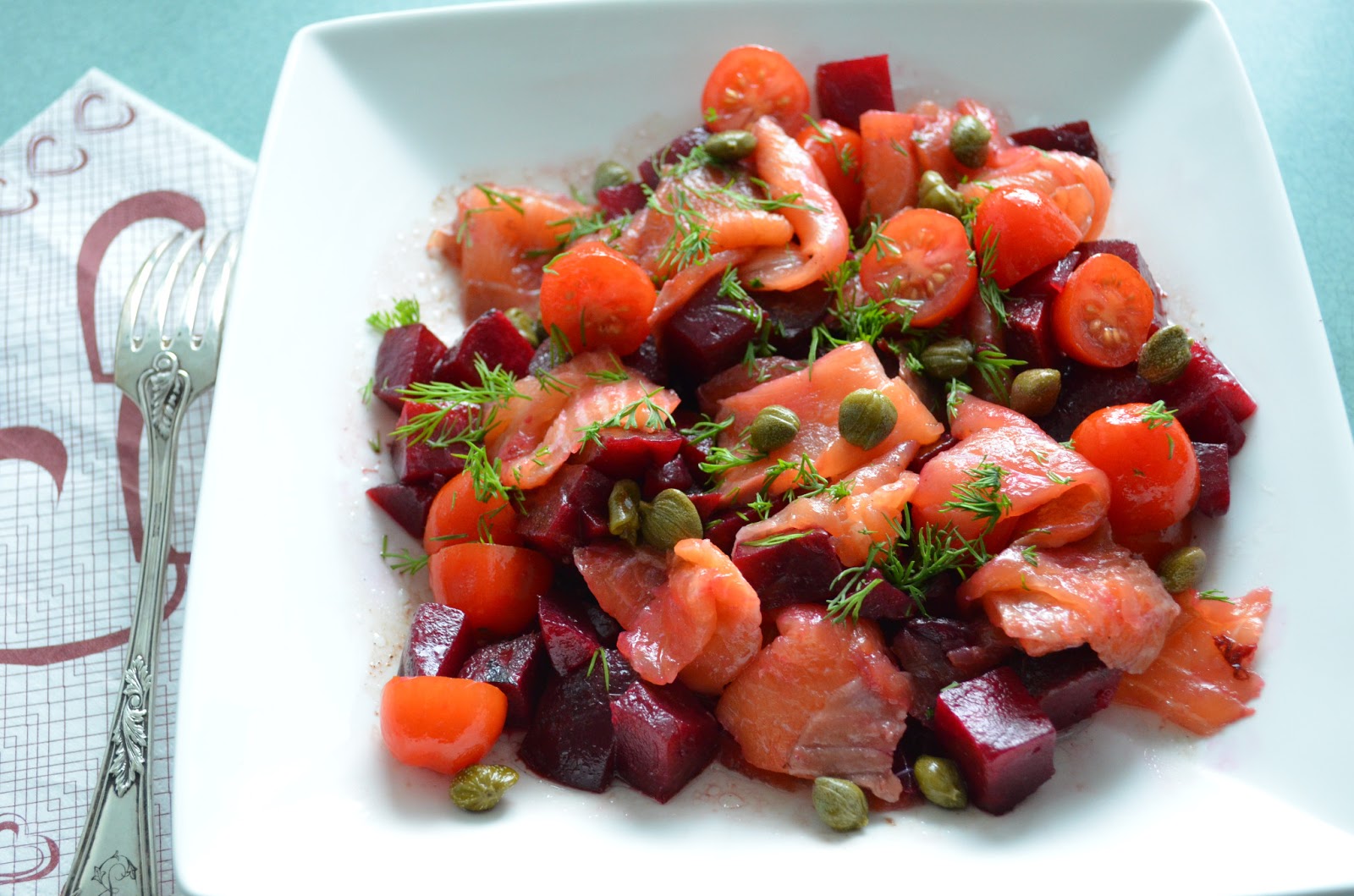 U&Me in the Kitchen: Salade saumon fumé et betterave - Beetroot and ...
