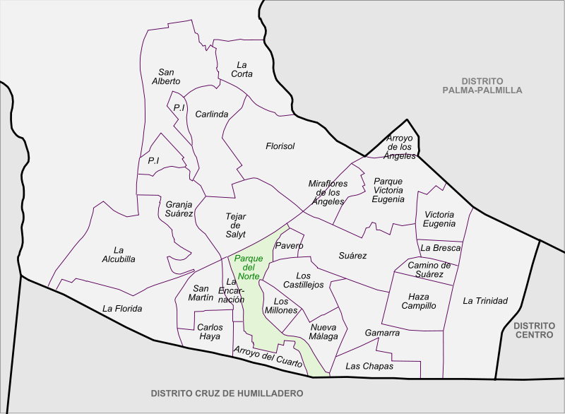 MIS VIAJES: Málaga distrito 4 Bailén-Miraflores