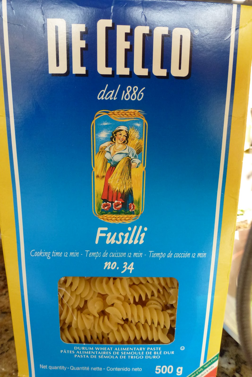 Anna's Table: Fusilli Pasta with Broccoli Red Pepper and Pine Nuts