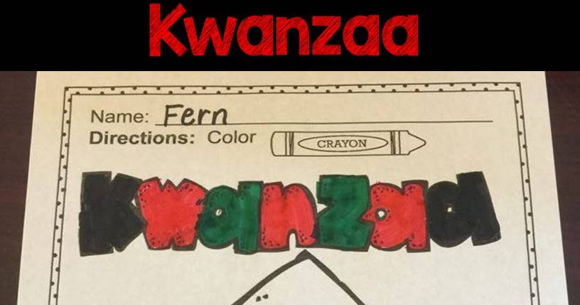 Kwanzaa Fun! Color For Fun Kwanzaa Printable Coloring Pages! - Fern ...