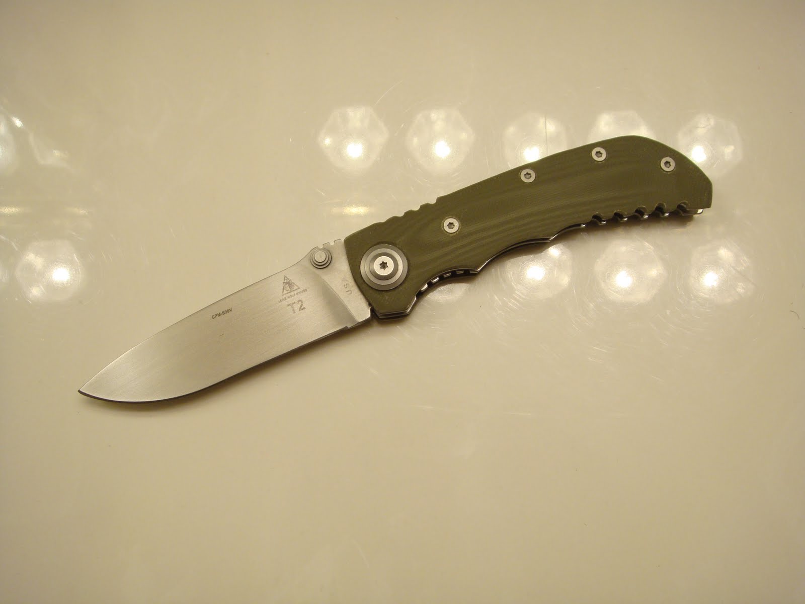 Will Moon Custom Knives: New Knife Completion: Lone Wolf T2 in OD Green G10