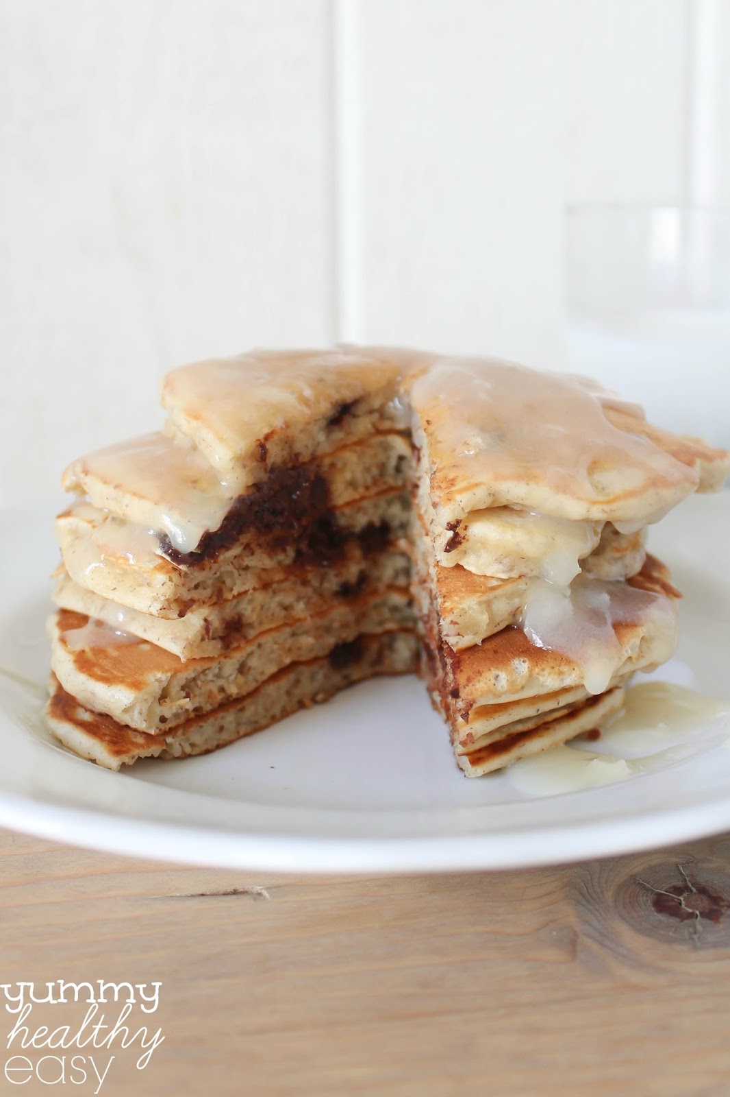 Skinny Buttermilk Pancakes - Yummy Healthy Easy