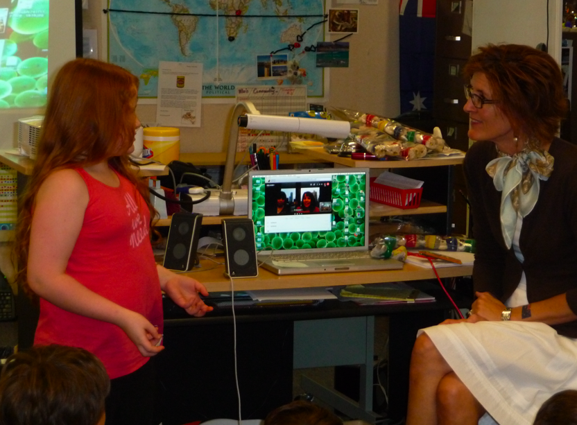 Mrs. Yollis' Classroom Blog: A Visit From Ella in 2KM/2KJ Australia!