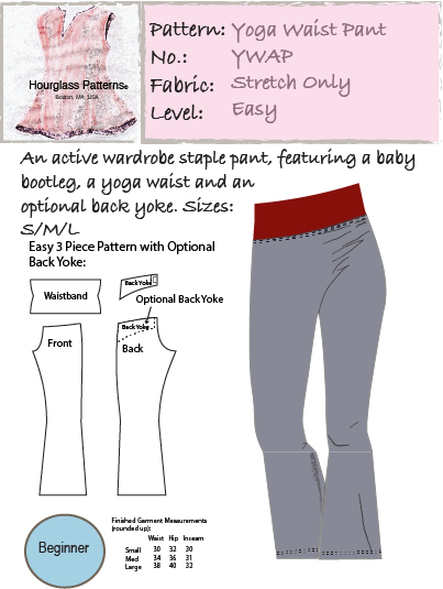Sewsuccessful: Active Pant with Yoga Waist Sewing Directions