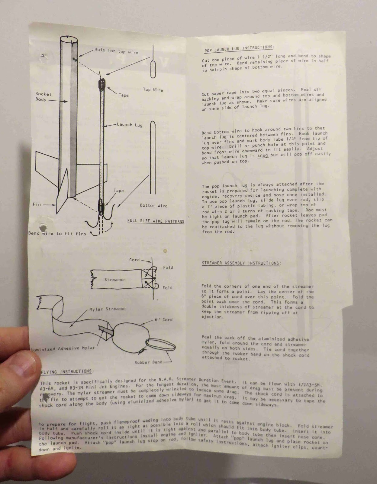 Model Rocket Building: Streamer Duration Rocket Build, Background