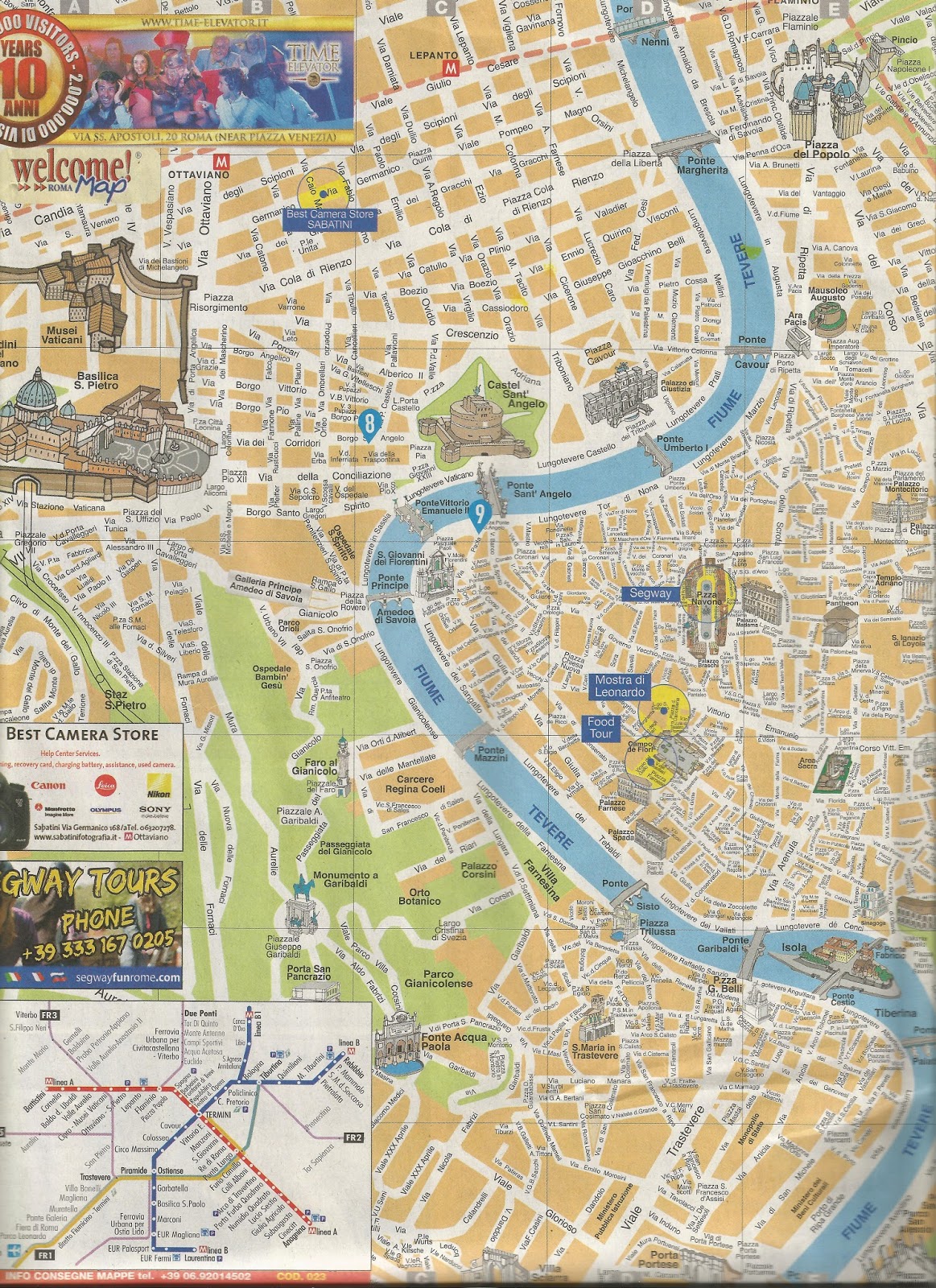 UNA SEMANA DE TURISMO EN ROMA. EXPERIENCIA FAMILIAR. : MAPA TURISTICO ...